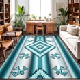 3'x5' Area Rugs, Teal Grey Boho Indoor Outdoor Area Rug for Living Room ...