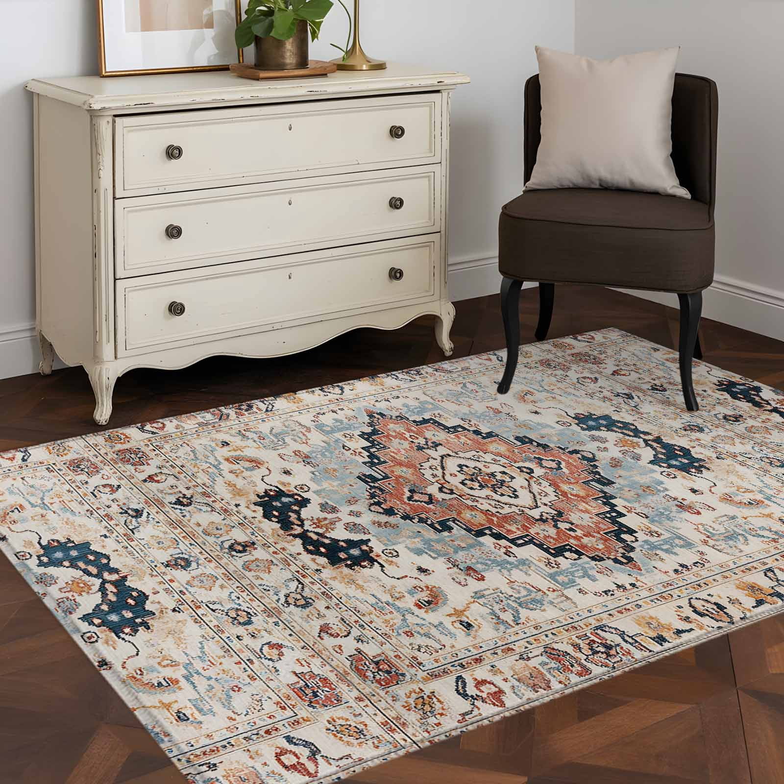 3'x5' Area Rugs, Traditional Tribes Indoor Outdoor Area Rug for Living ...