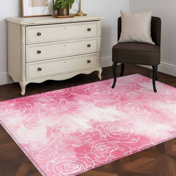 3'x5' Area Rugs, Valentine's Day Indoor Outdoor Area Rug for Living ...