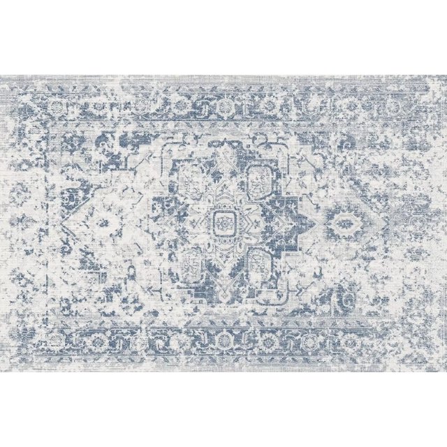 Planially Non-Slip Area Rugs 3'x5' Soft Blue Indoor Bedroom Living Room ...