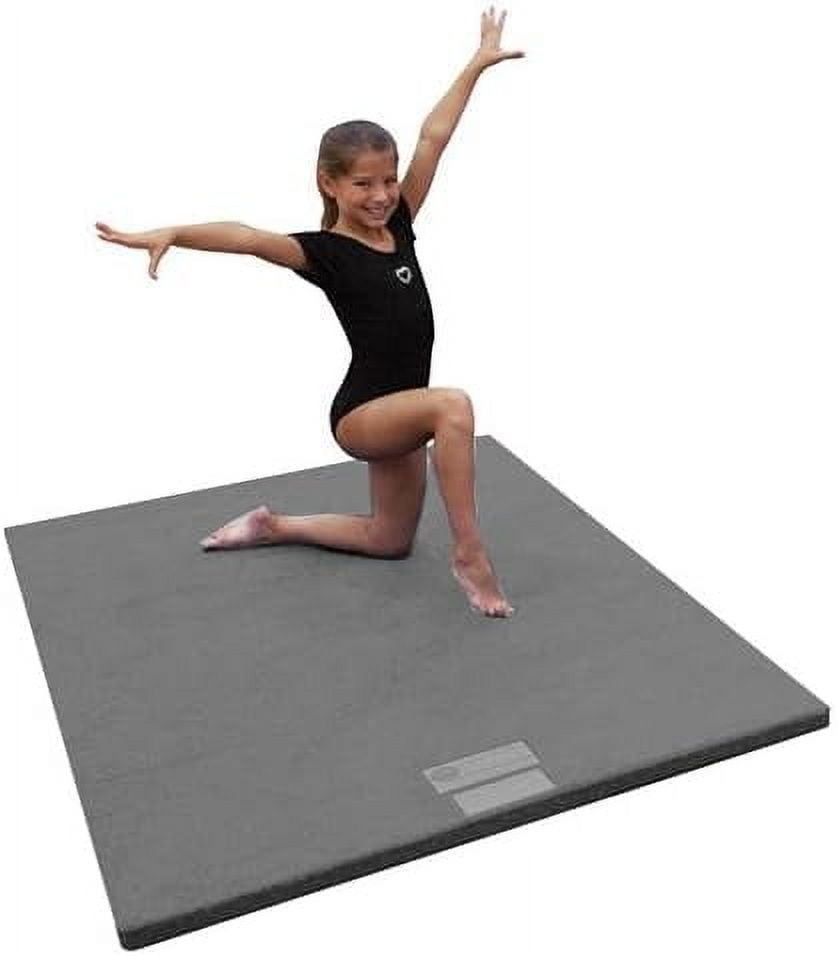 3'x6'x1-3/8" Dollamur FLEXI-Roll® Carpeted Cheer/Gymnastics Mat ...