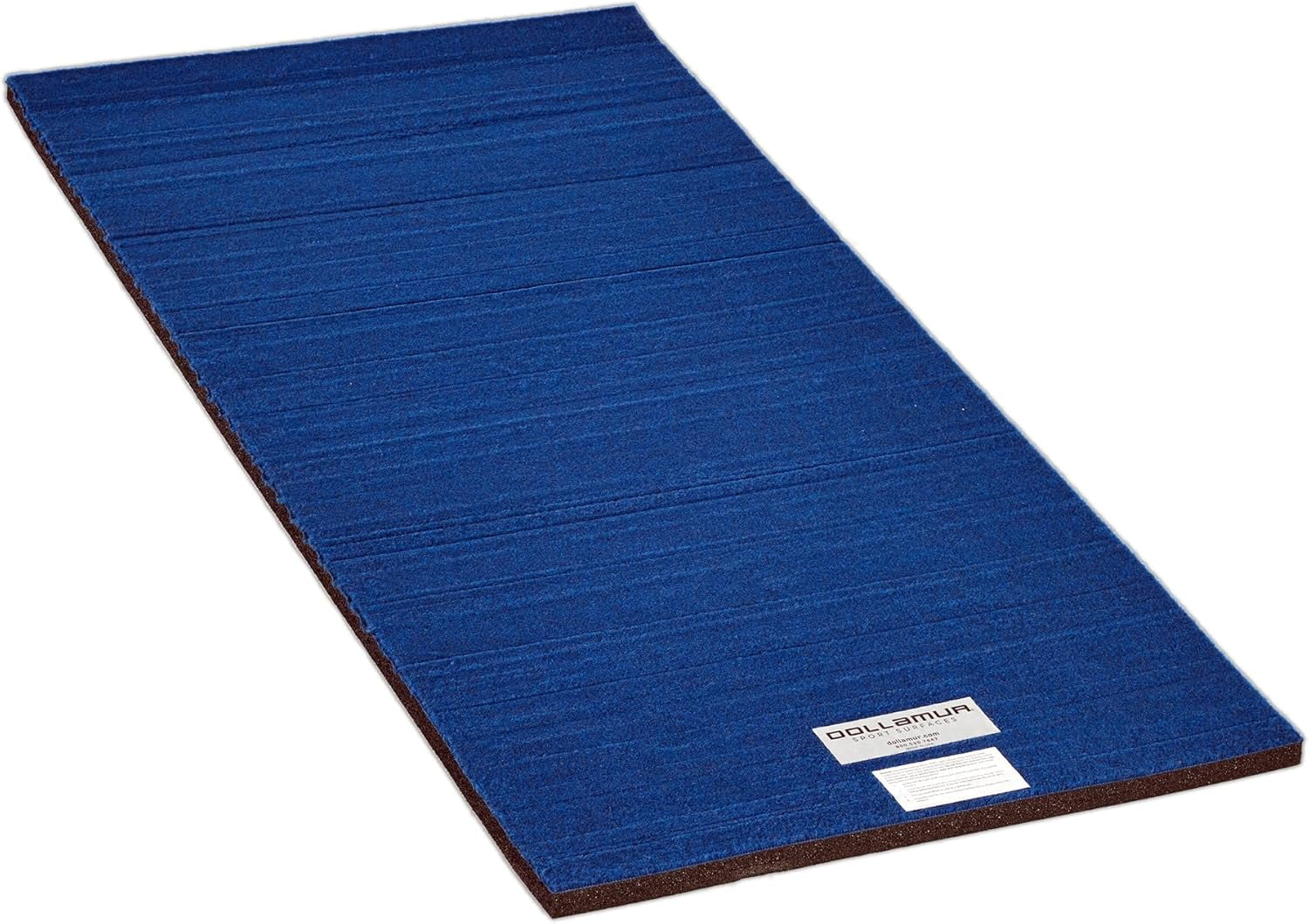 3'x6'x1-3/8" Gymnastics Mat, Blue, Carpeted Mat for Tumbling and ...