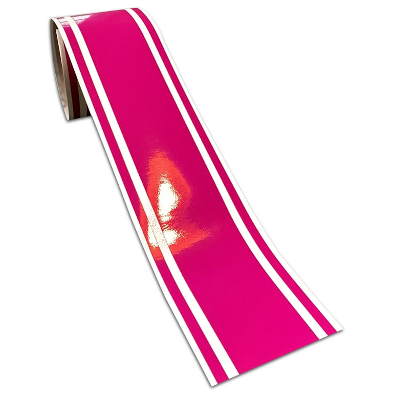 Pink Vinyl Racing Stripes 63''x11'' Racing Body Stripes Stickers,Cars