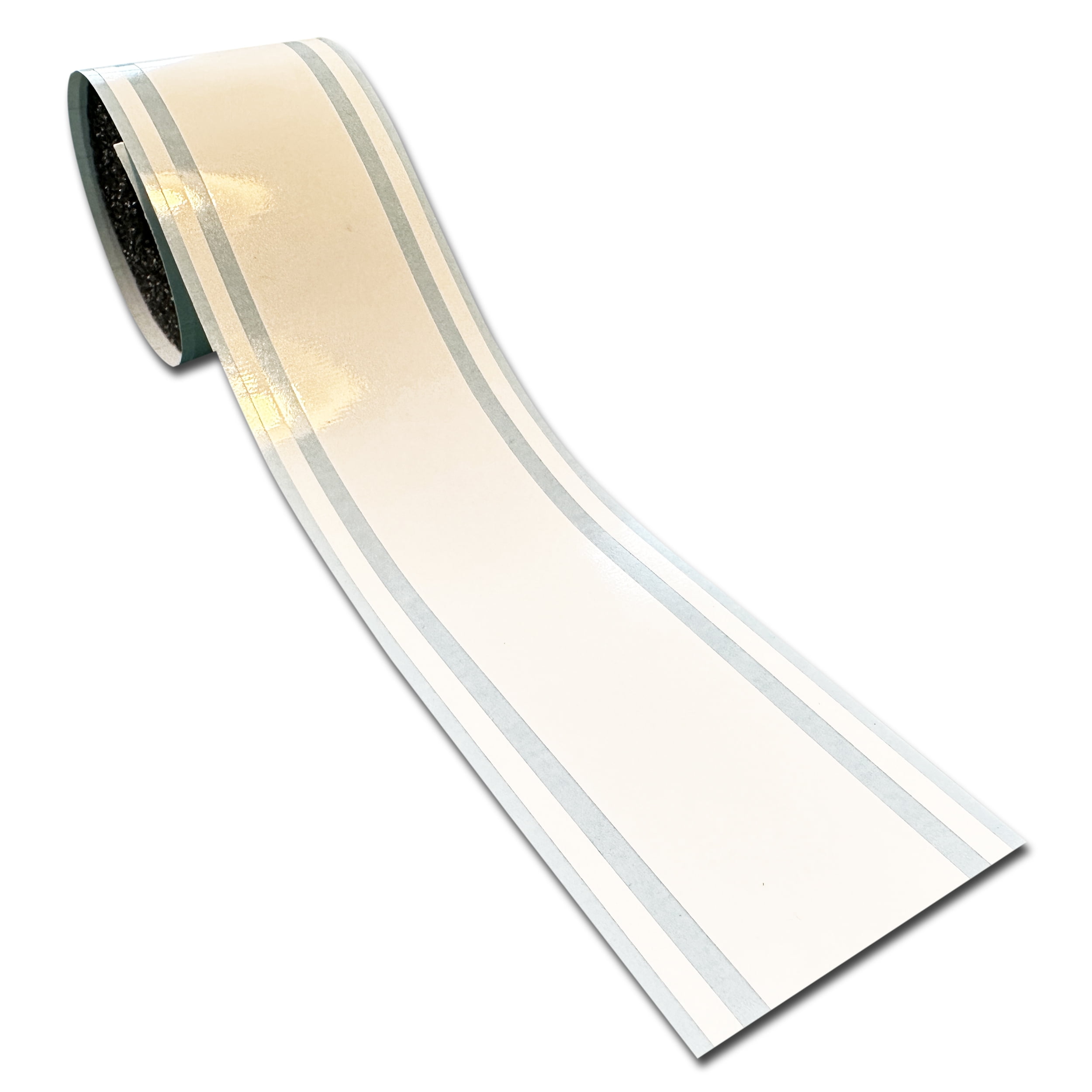 3"x72" White Vinyl Racing Stripes Car Boat Trailer Sticker Pinstripes ...