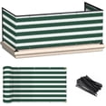 3'x79' Balcony Privacy Fence Screen with Zip Ties, Outdoor UV ...