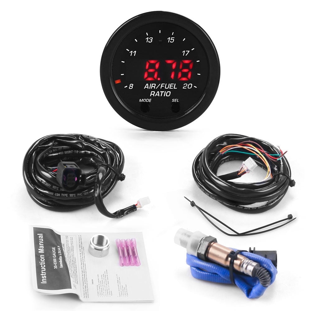 30-0300 X-Series Wideband O2 Air Fuel Ratio Gauge LSU 0258017025 Oxygen ...