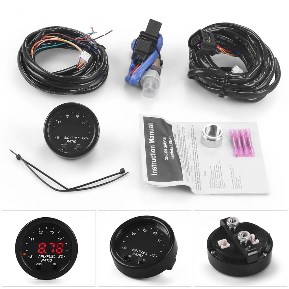 30-0300 X-Series Wideband O2 Air Fuel Ratio Gauge LSU 0258017025 Oxygen ...