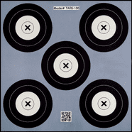 SAS 5-Spot Paper Target 18 in / 45 cm Archery Range Target Face ...