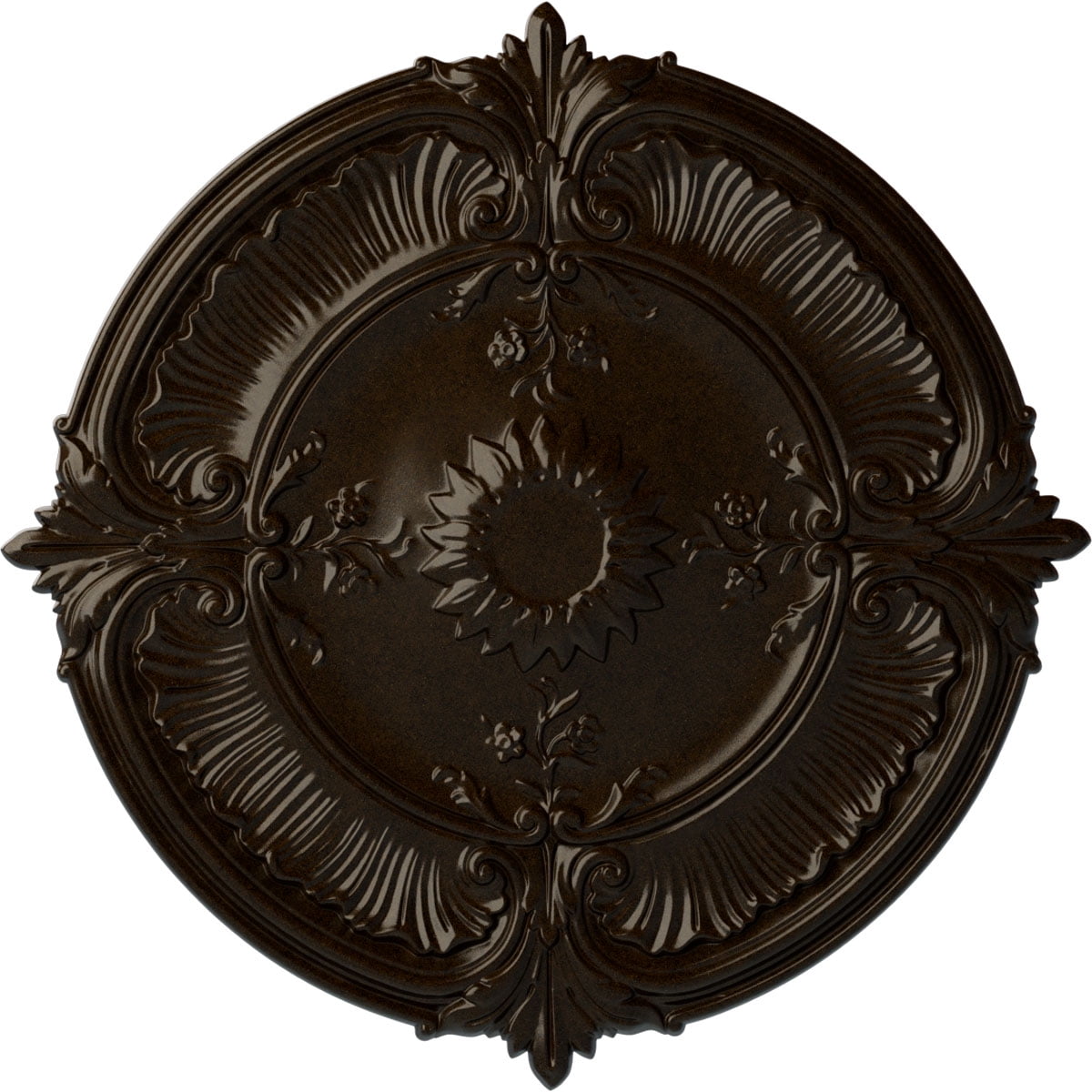 30 1/8"OD x 1 1/2"P Attica Acanthus Leaf Ceiling Medallion Bronze ...