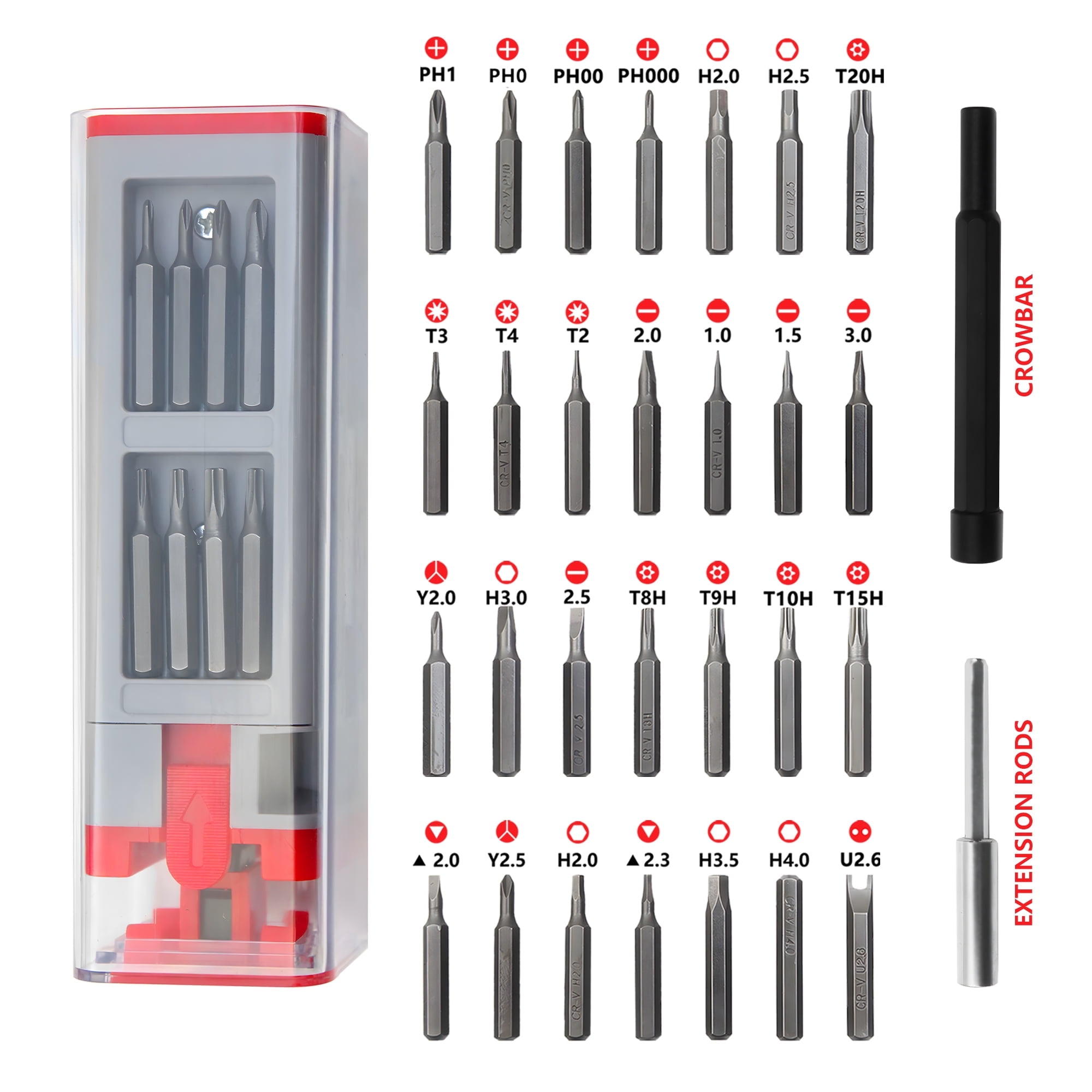 30 in 1 Precision screwdriver set, magnetic screwdriver bits, Precision ...