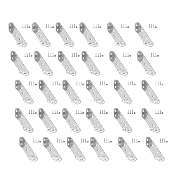 30/10 Pcs Corner Braces Joint Stainless Steel Angle Code Corner Bracket ...