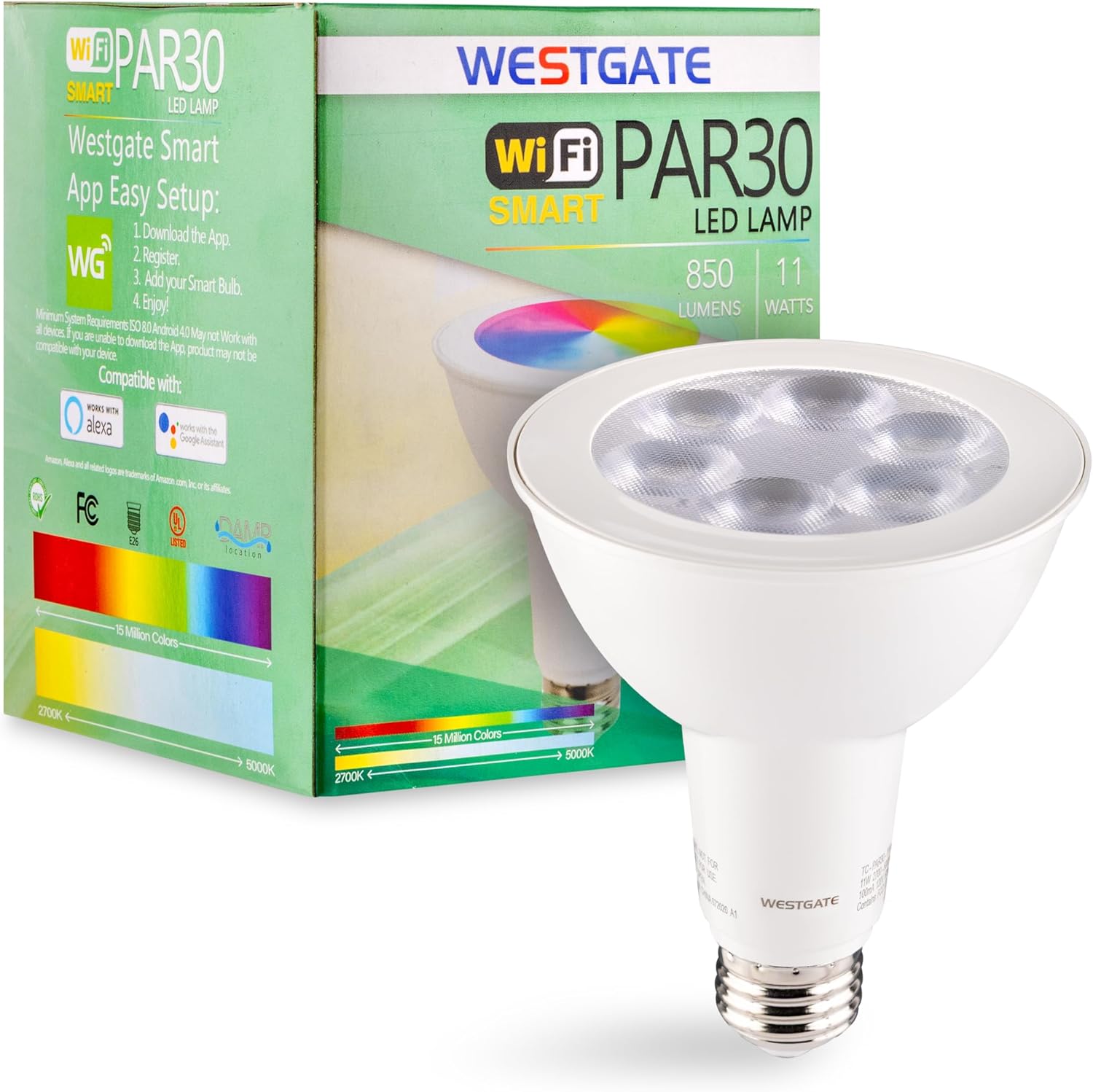 -30-11--30 bulb - 120,11 floodlight, 26 base, compatible and, color ...