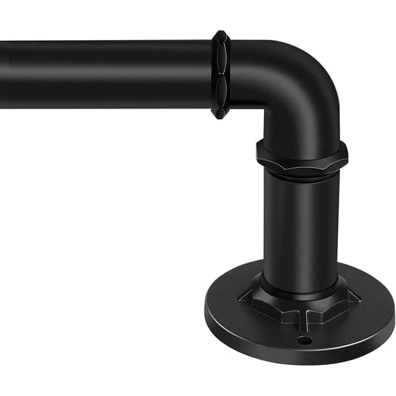 30-120 Inch Wrap Around Curtain Rod 1" Diameter for 30-114 Windows ...