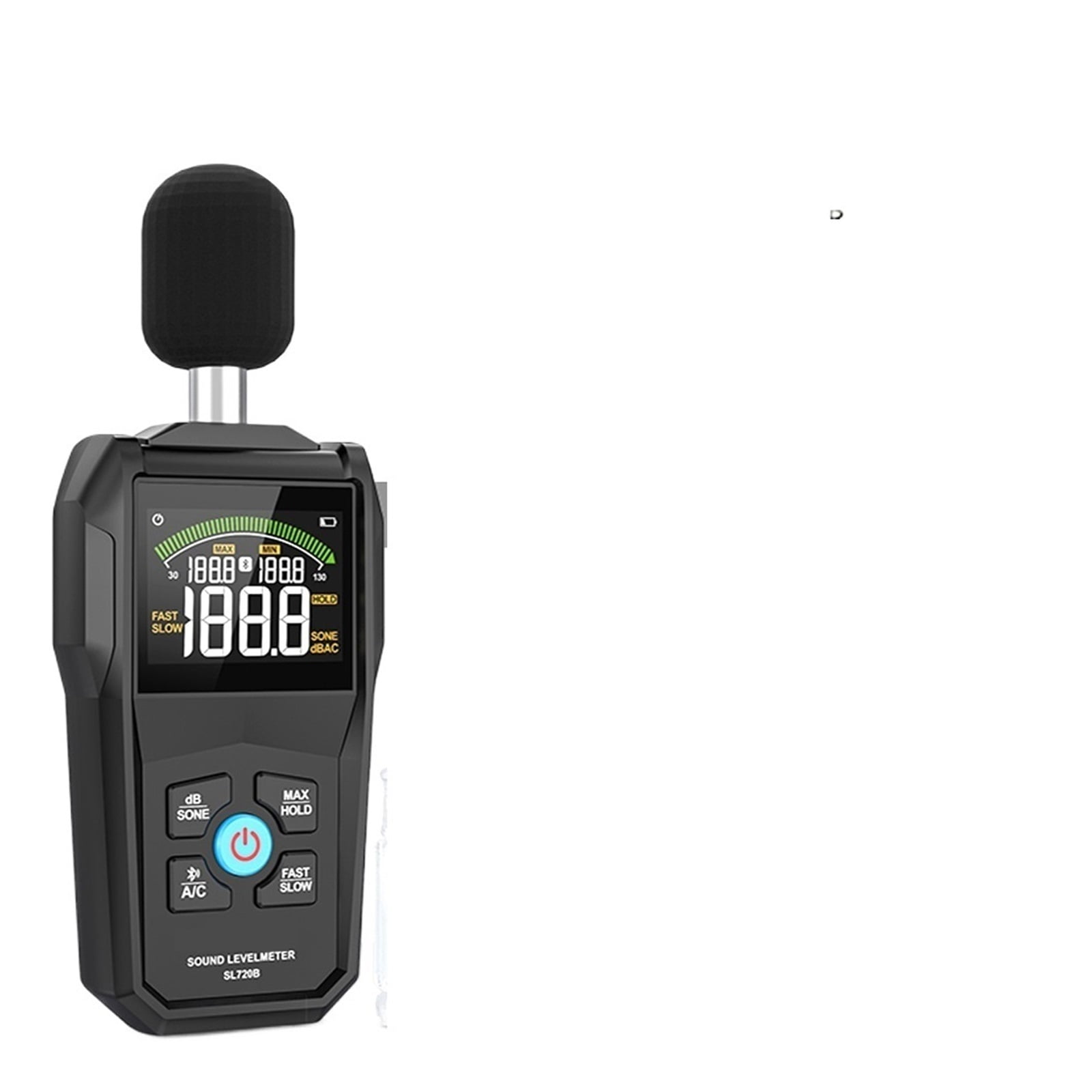 30-130dB Noise Meter Display Color Backlit Display Fast Slow Sampling ...