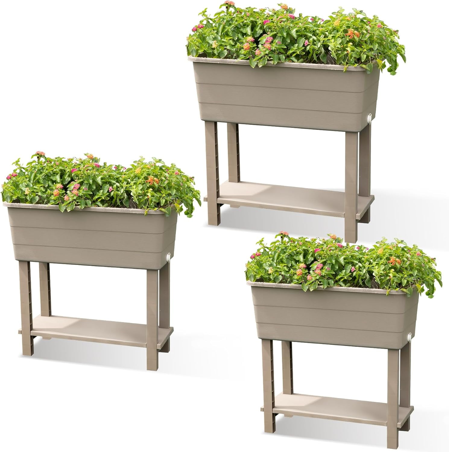 30''×14''×29'' Elevated Raised Planter Box with Legs,Storage Space ...