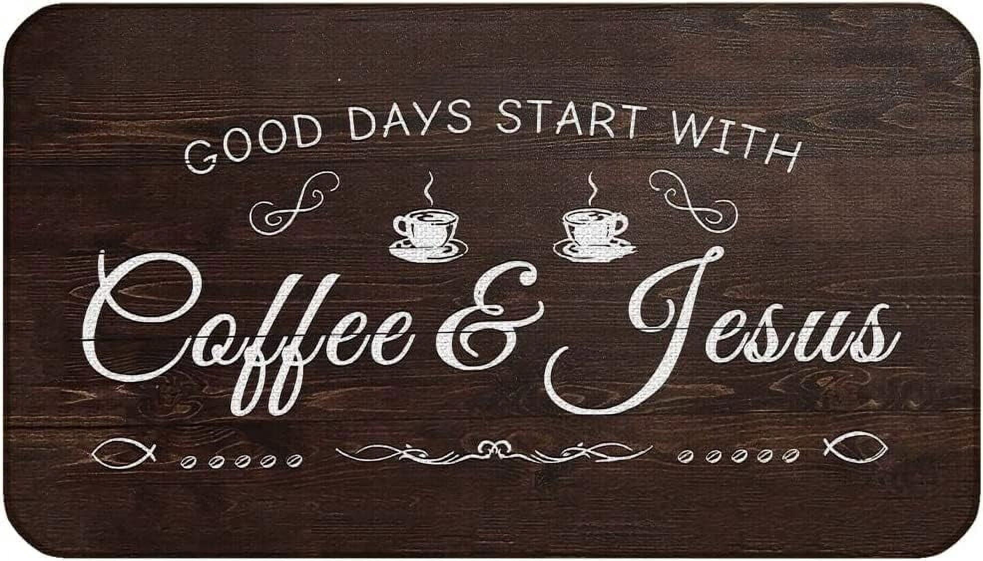 30*17inches Good Day Start, Coffee Doormat Decorative Entryway Home ...