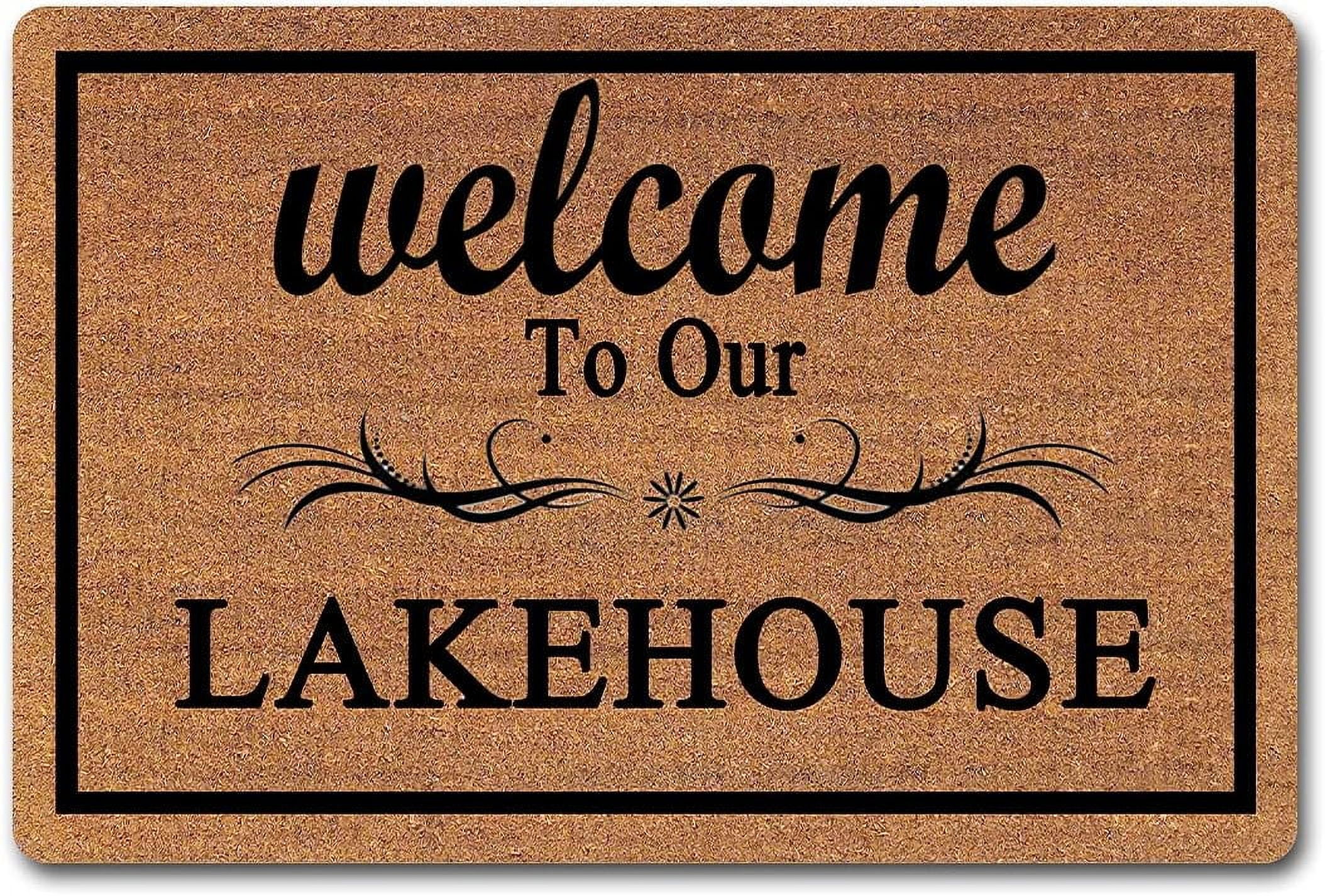 30*17inches Red Poppy Door Mats Entrance,Abstract Modern Art Doormat ...