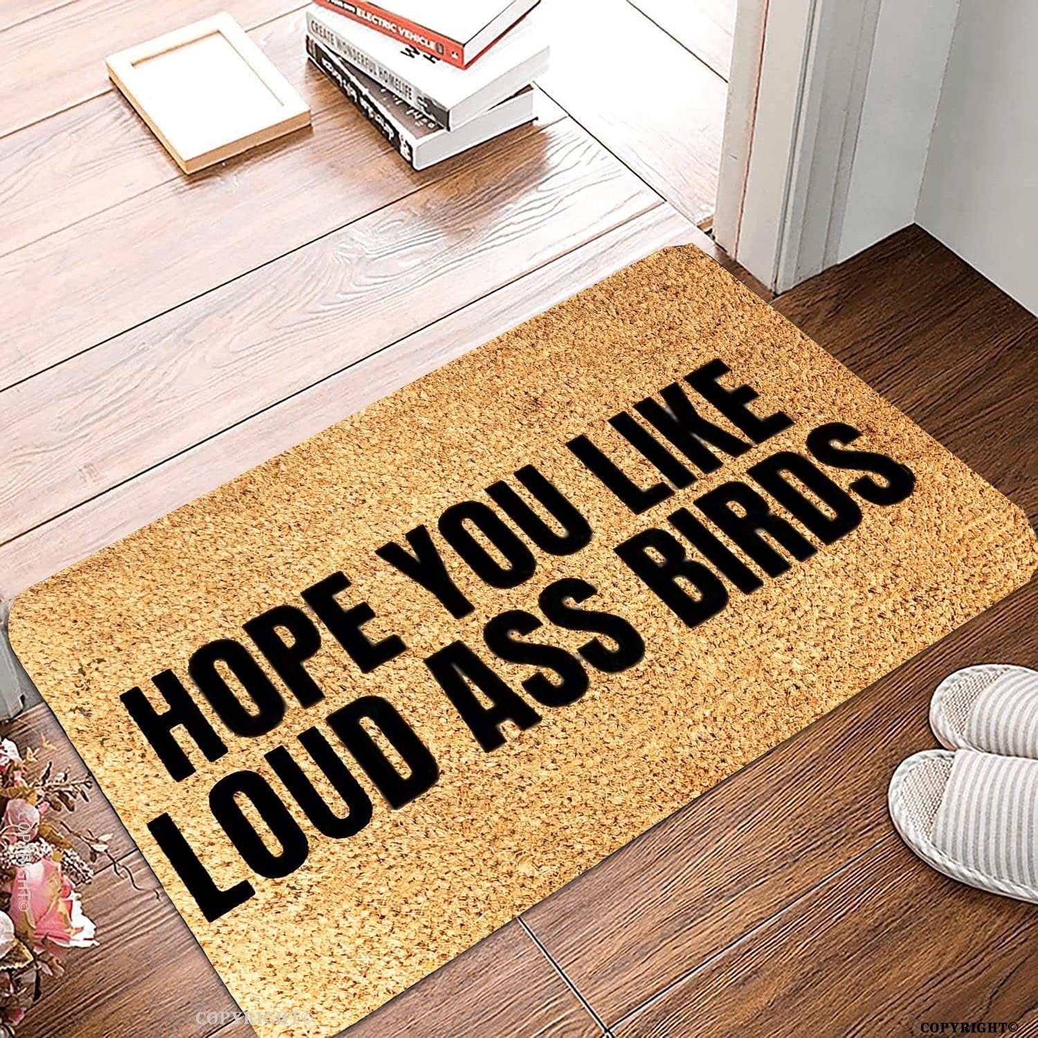 30*17inches Welcome Door Mats Hope You Like Loud Ass Birds Greeting ...