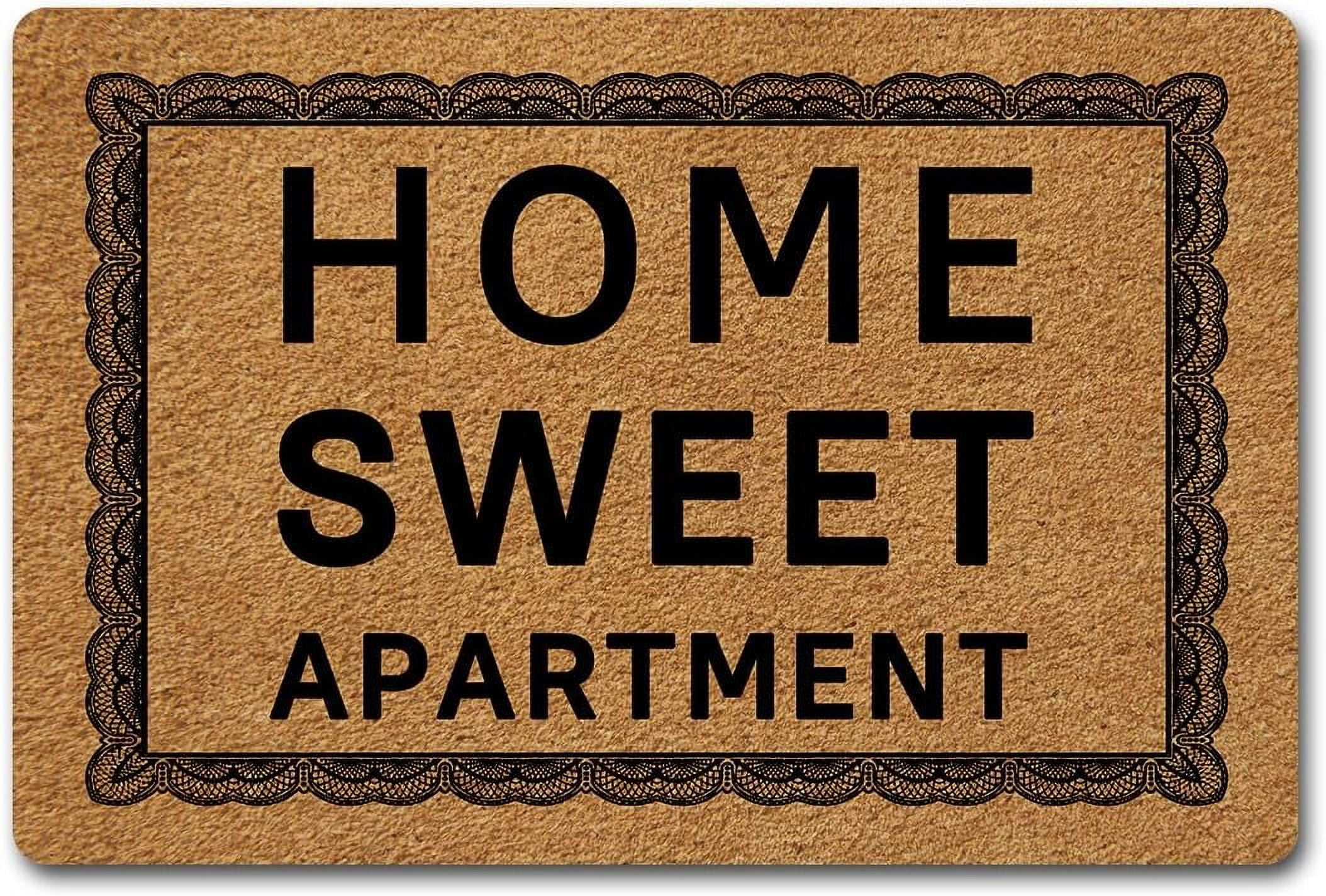 30*17inches Welcome Mat Home Sweet Apartment Funny Doormat for Home ...