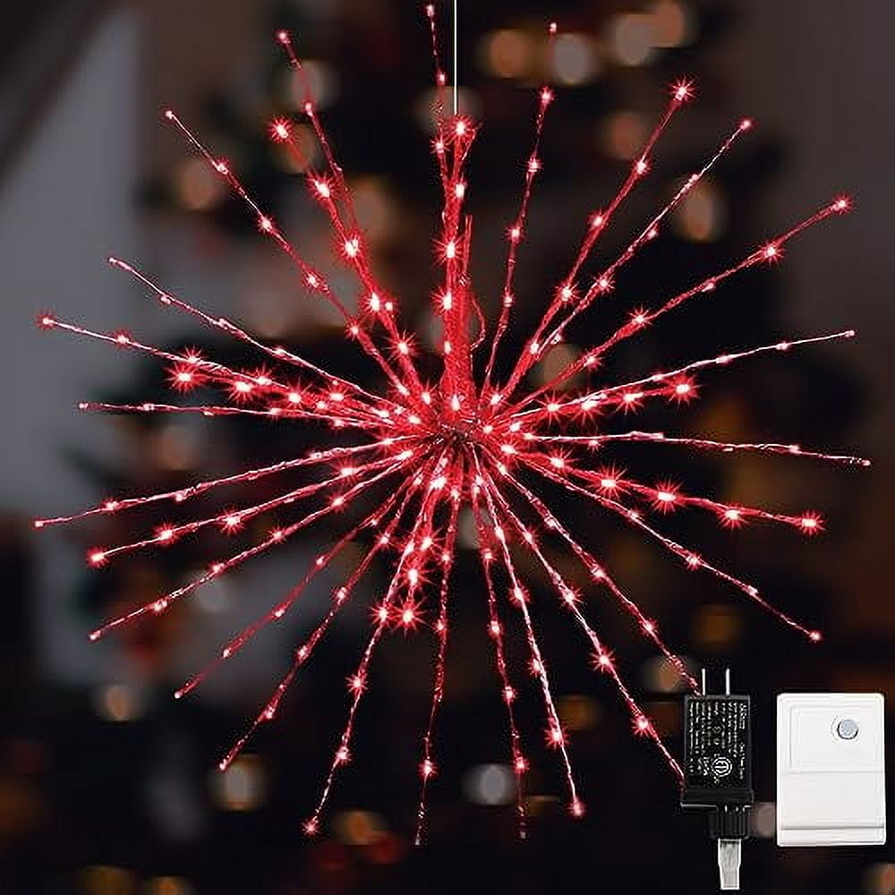 30" 180LED 3D Starlight Bursts with Multi-Functions Warm White ...