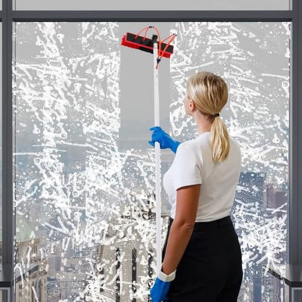 30.18FT Long Reach Solar Panel Cleaning Brush Kit, Water Fed Pole ...