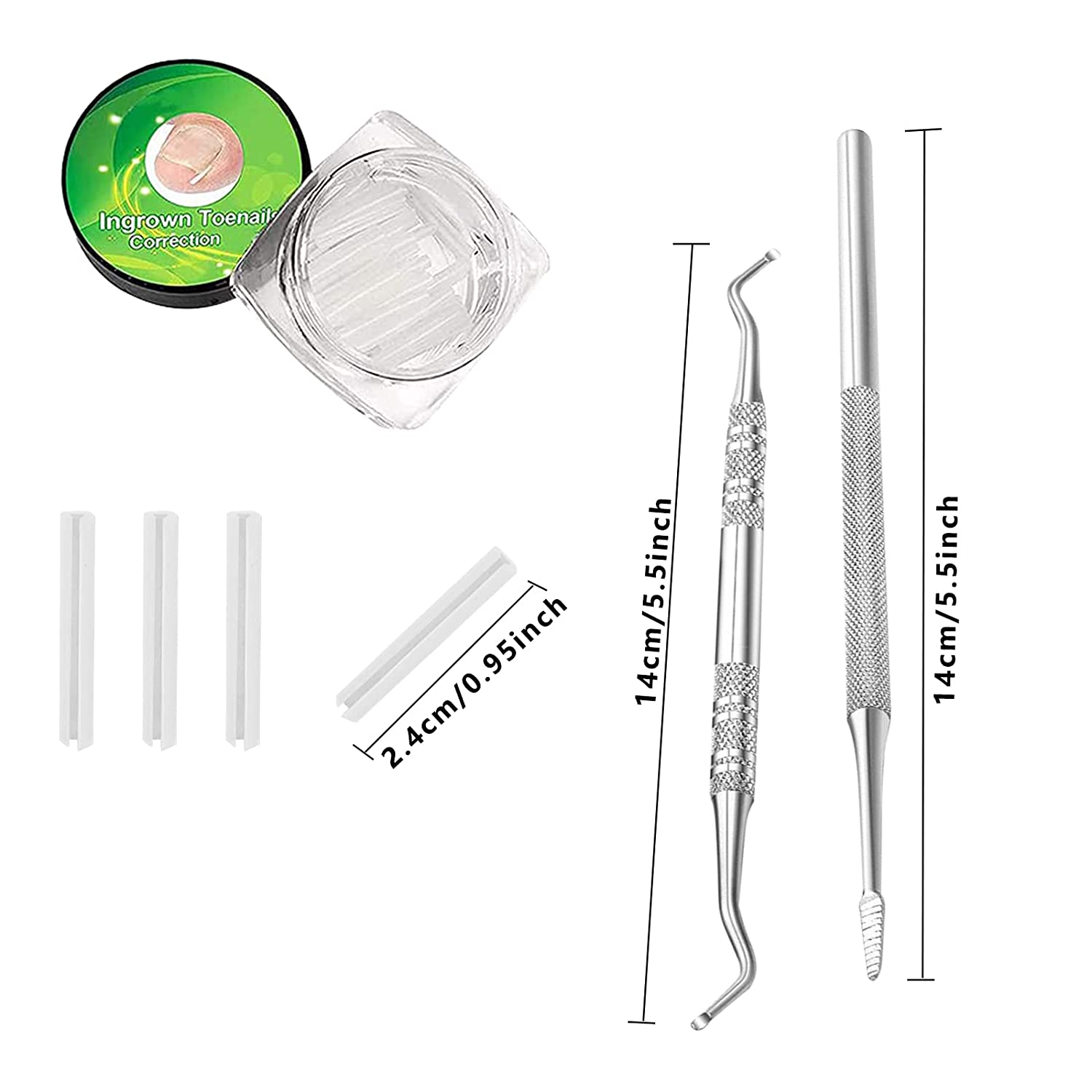 (30+2) Pack Ingrown Toenail Correction Treatment Kit, 30PCS Ingrown ...