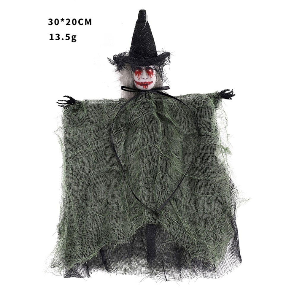 30*20Cm Horror Witch Pendant Halloween Gauze Pendant Haunted House ...