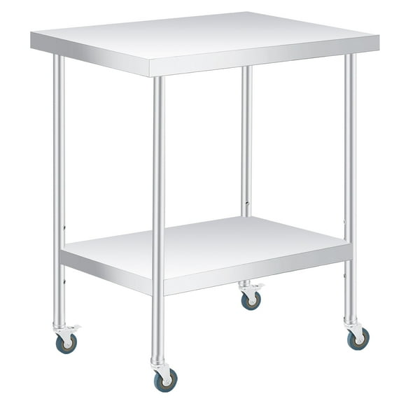 30*24 Stainless Steel Prep Table,Commercial Heavy Duty Worktable with ...