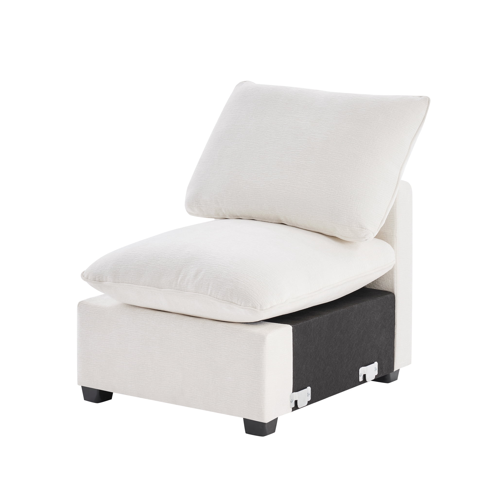 30*26" Single Seat Module for Modular Sectional Sofa,Deep Seat,Chenille ...