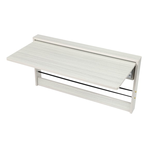 30.3*13in Wall Mounted Folding Table Light Gray Fold Down Table Wall ...