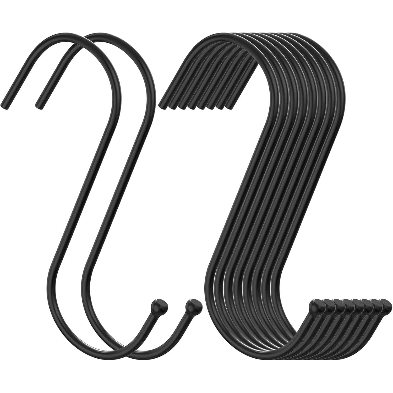 30 3.7-inch Small Metal S-hooks, Closet S-hooks, Heavy-duty S-hooks for ...