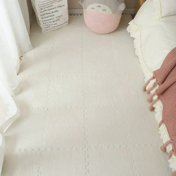 30*30*1CM Soft Plush Kids Carpet Baby Play Mat 10/16Pcs Puzzle ...