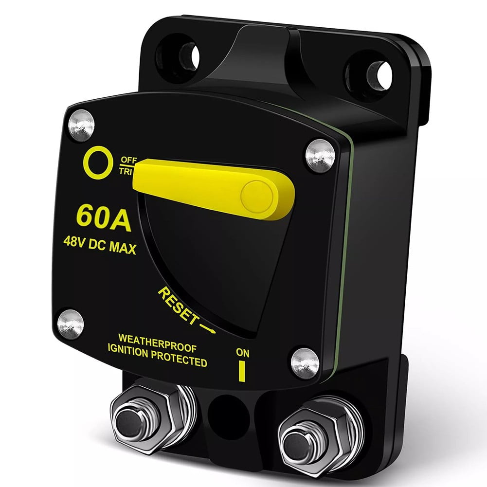 30-300 Amp Waterproof Car Circuit Breaker 12V-48V Fuse Reset DC Car ...