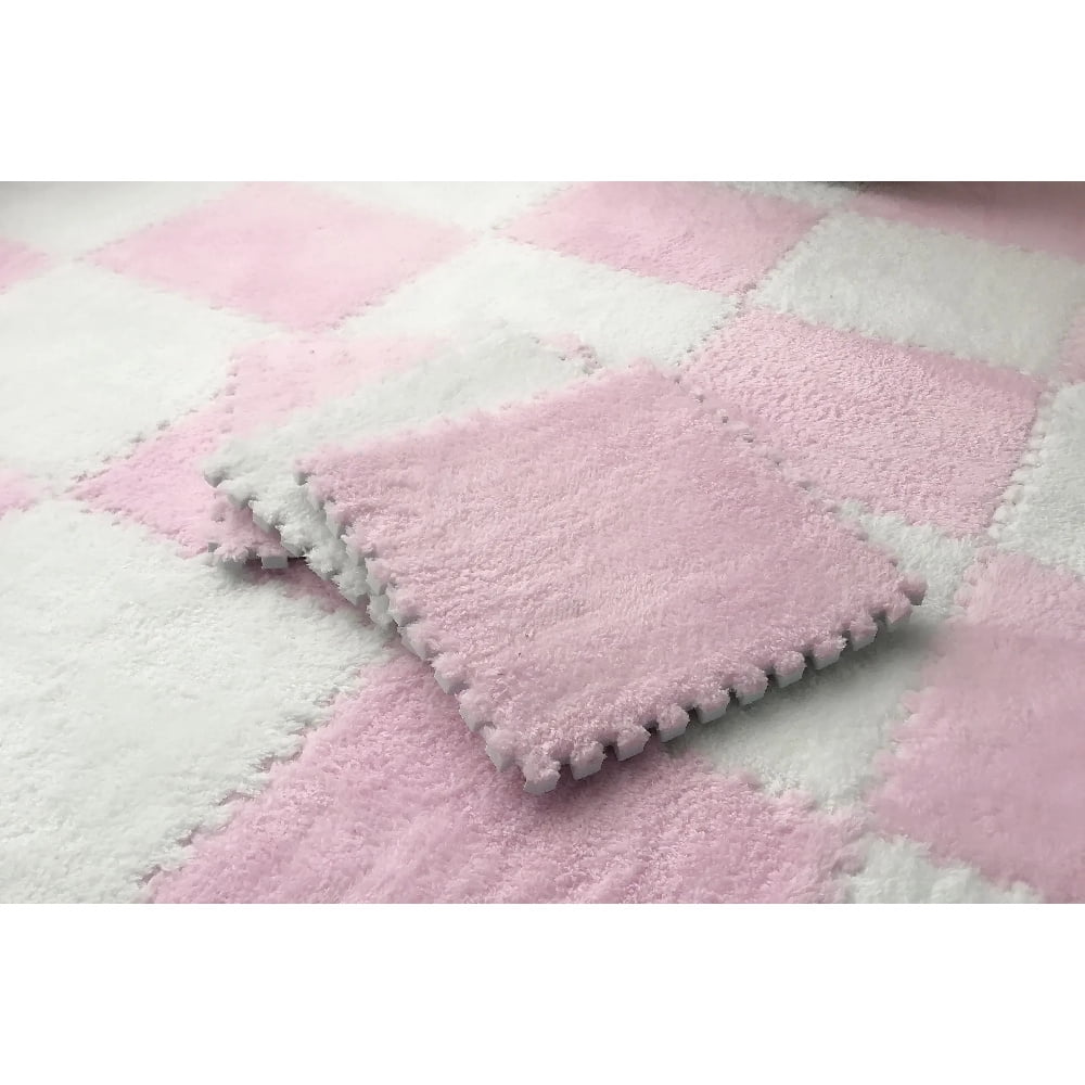 30*30CM Soft Plush Children Kids Rug Play Mat Puzzle Carpet Warm ...