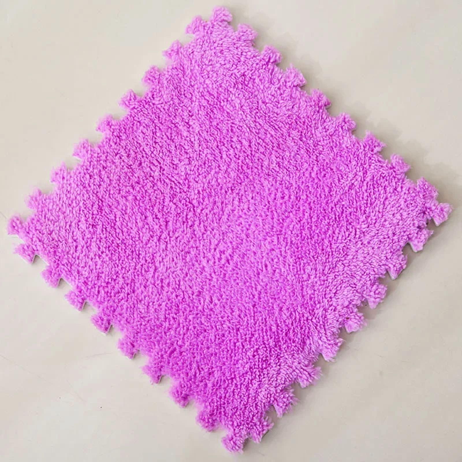 30*30CM Soft Plush Children Kids Rug Play Mat Puzzle Carpet Warm ...