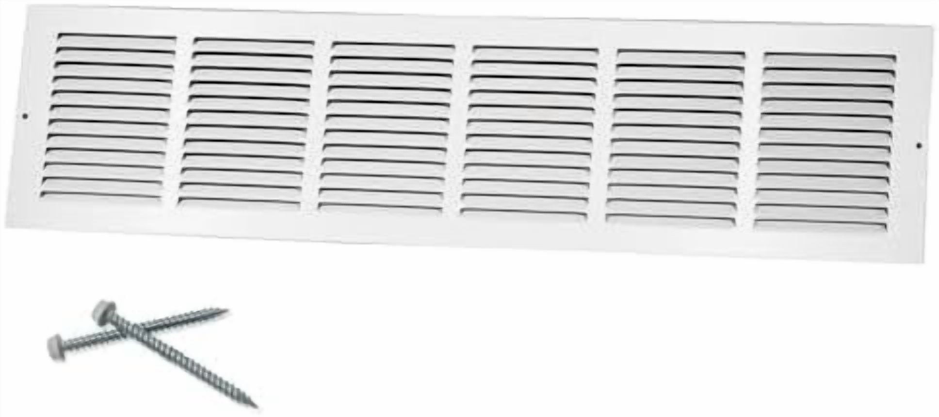 30"W x 6"H [Duct Opening Size] Steel Return Air Grille, Air Return Vent ...