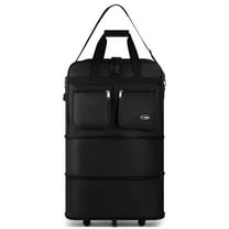 40in 4 Layer Expandable Suitcase Bag Collapsible Rolling Wheeled Duffle ...