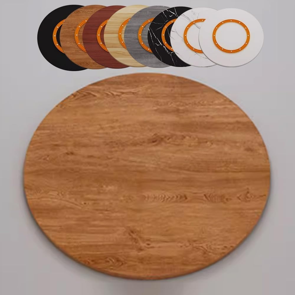 30 36 40in Large Lazy Susan Wood Turntable Dining Table Revolving Plate ...