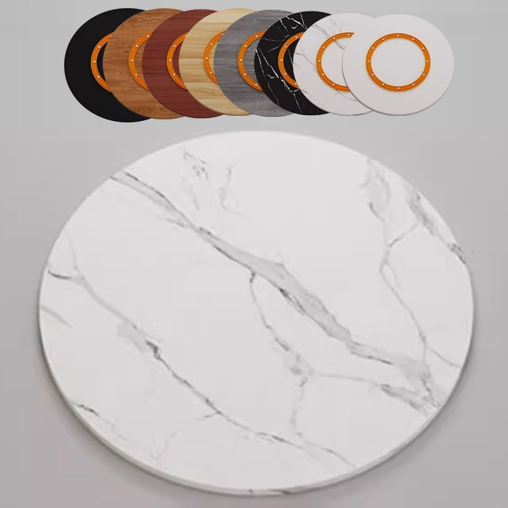 30 36 40in Large Lazy Susan Wood Turntable Dining Table Revolving Plate ...