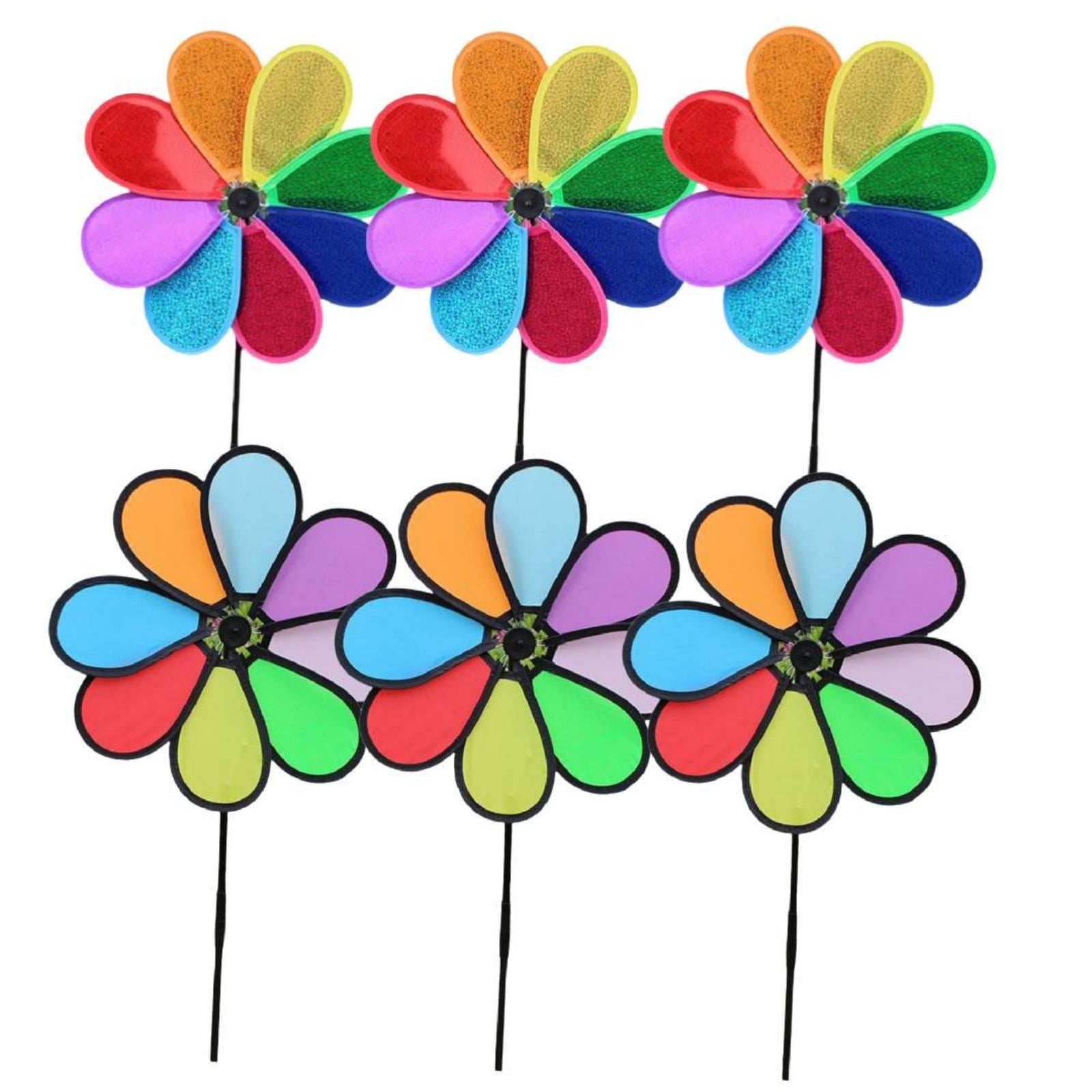 30.4 inch Wind Spinners Flower Spinners Colorful Wind Spinners for Lawn ...