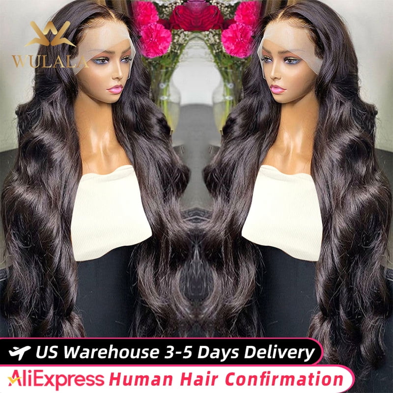 30 40 44 Inch Body Wave 13x4 13x6 Hd Transparent Lace Frontal Wig Human ...