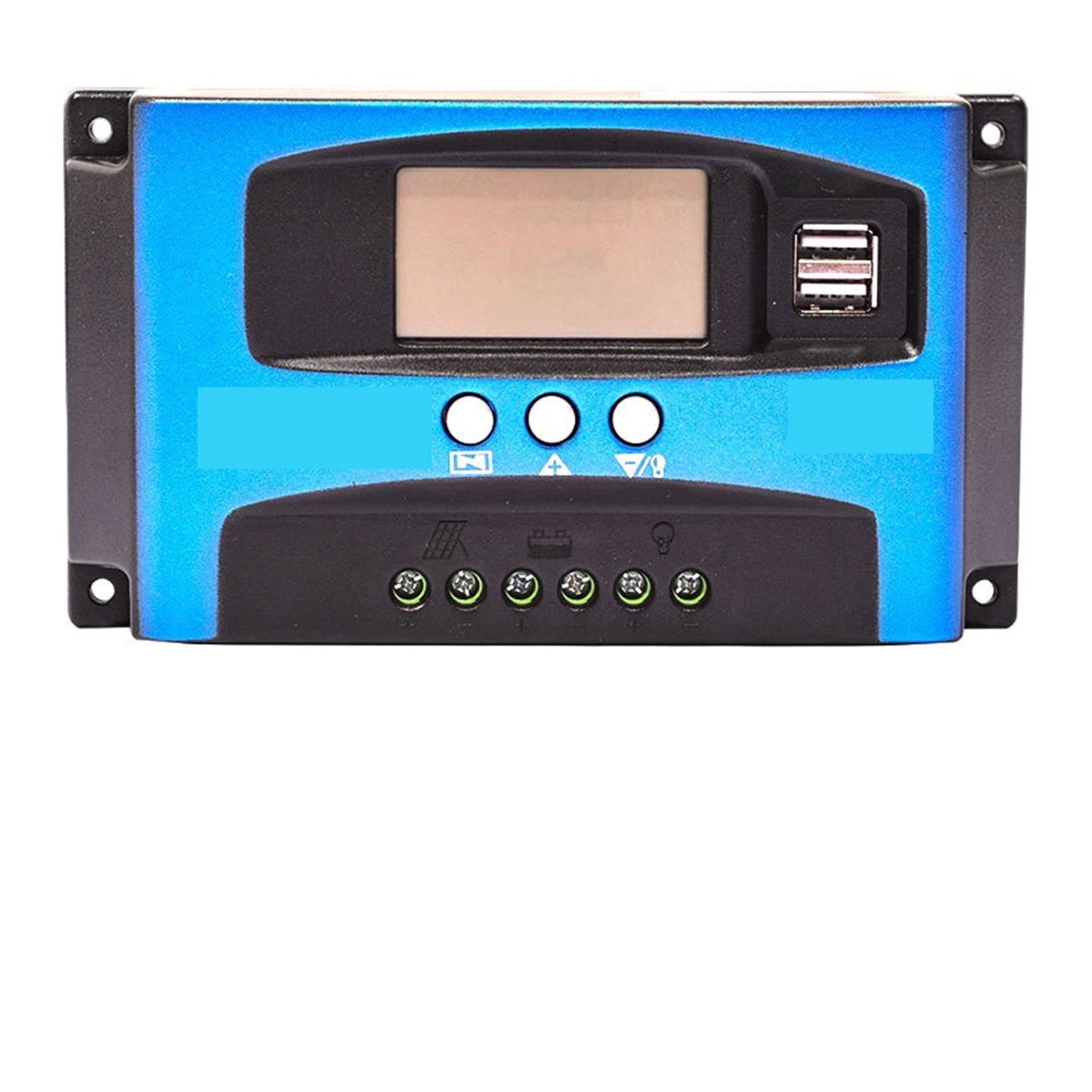 30/40/50/60/100A MPPT Solar Charge Controller Dual USB LCD Display 12V/24V Auto Solar Cell Panel ...