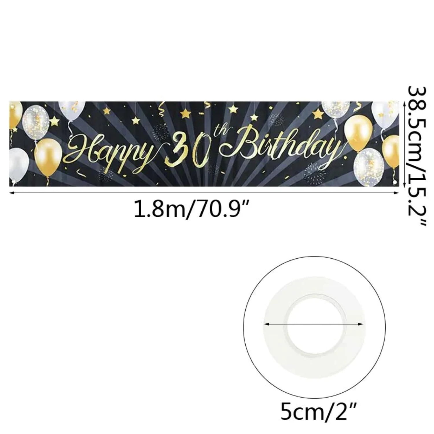 30 40 50 60 Years Old Birthday Backdrop Decor Happy 30th Birthday ...