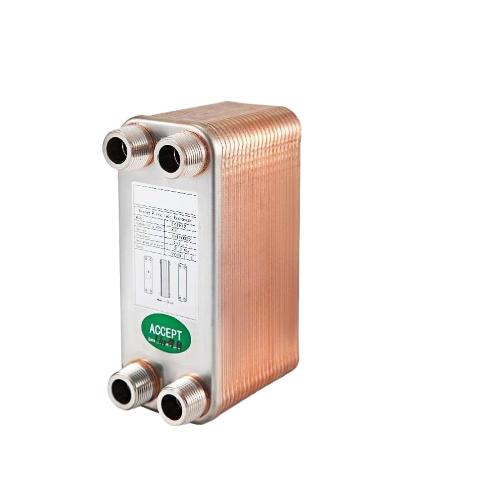 30 40 60 Plates Heat Exchanger Wort Chiller Stainless Steel Homebrew ...