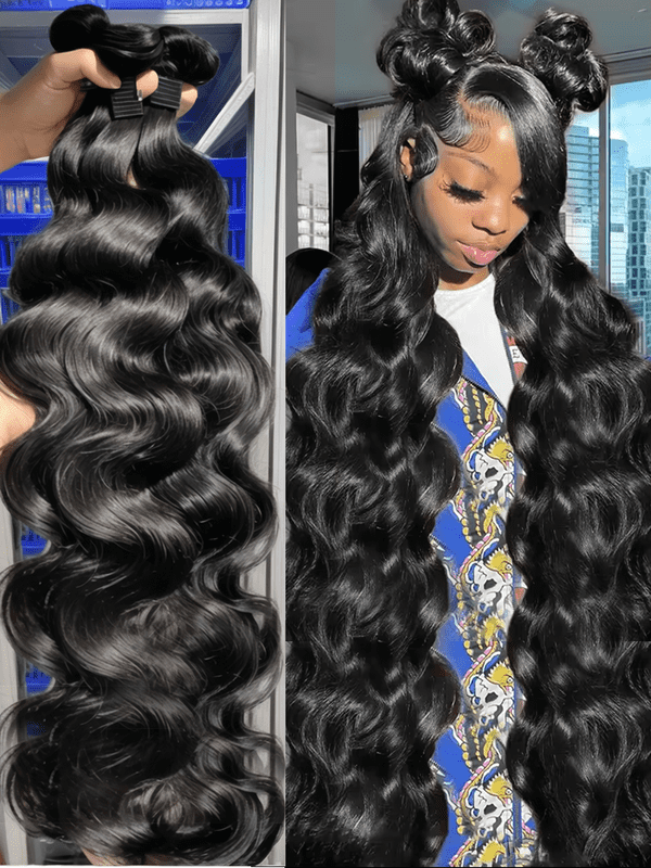 30 40 Inch Body Wave 3 4 Bundles Brazilian Remy 100% Unprocessed ...