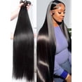 30 40 Inch Bone Straight 100% Bundles Deal Brazilian Virgin Human Hair ...
