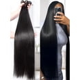 30 40 Inch Bone Straight 100% Bundles Deal Brazilian Virgin Human Hair ...