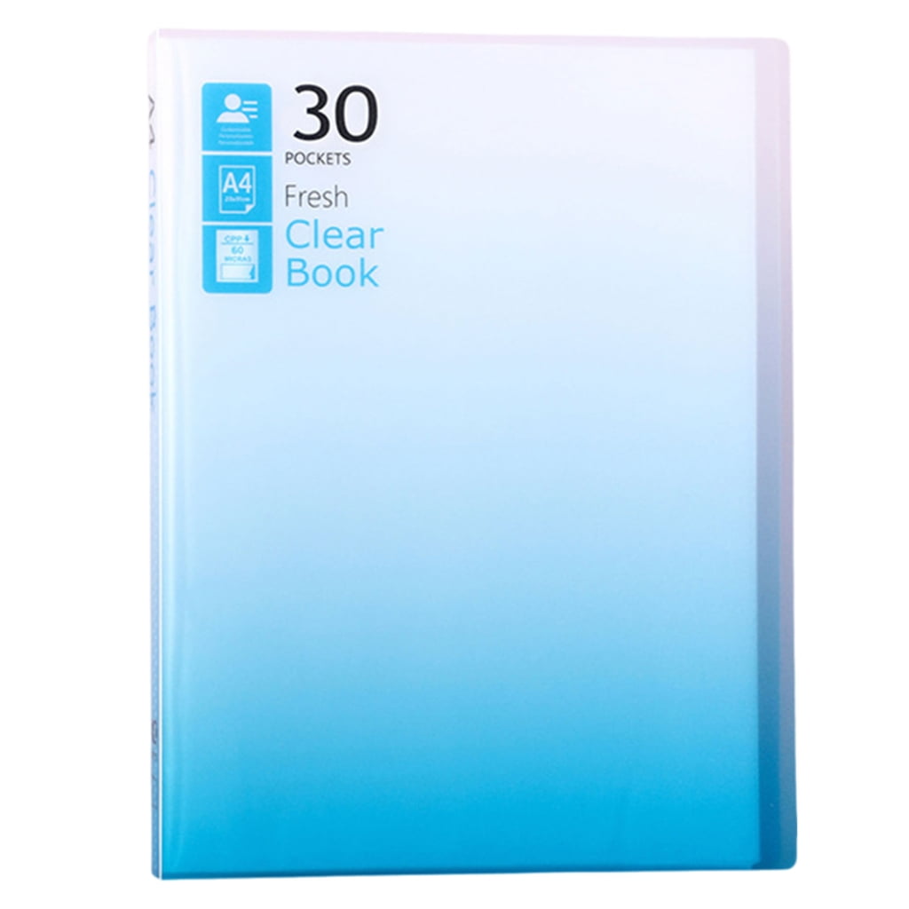 30/40 Pockets Document Display Folder Letter Size Display Book File ...