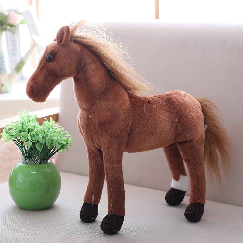 30/40cm Simulation Horse Plush Toys Cute Stuffed Animal Zebra Doll Soft ...
