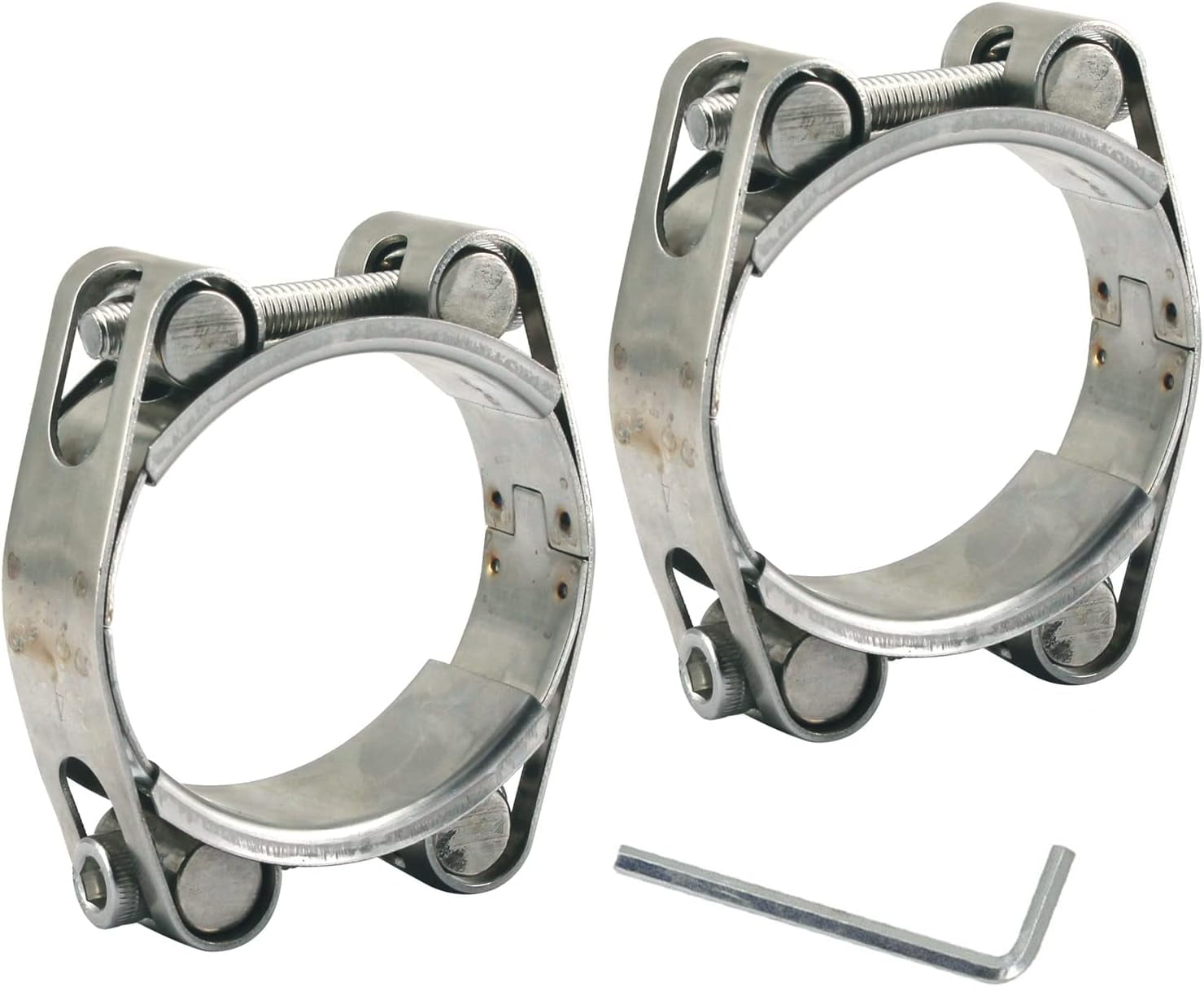 30-40mm Heavy Duty T Bolt Hose Clamp 304 Stainless Steel Double Head ...